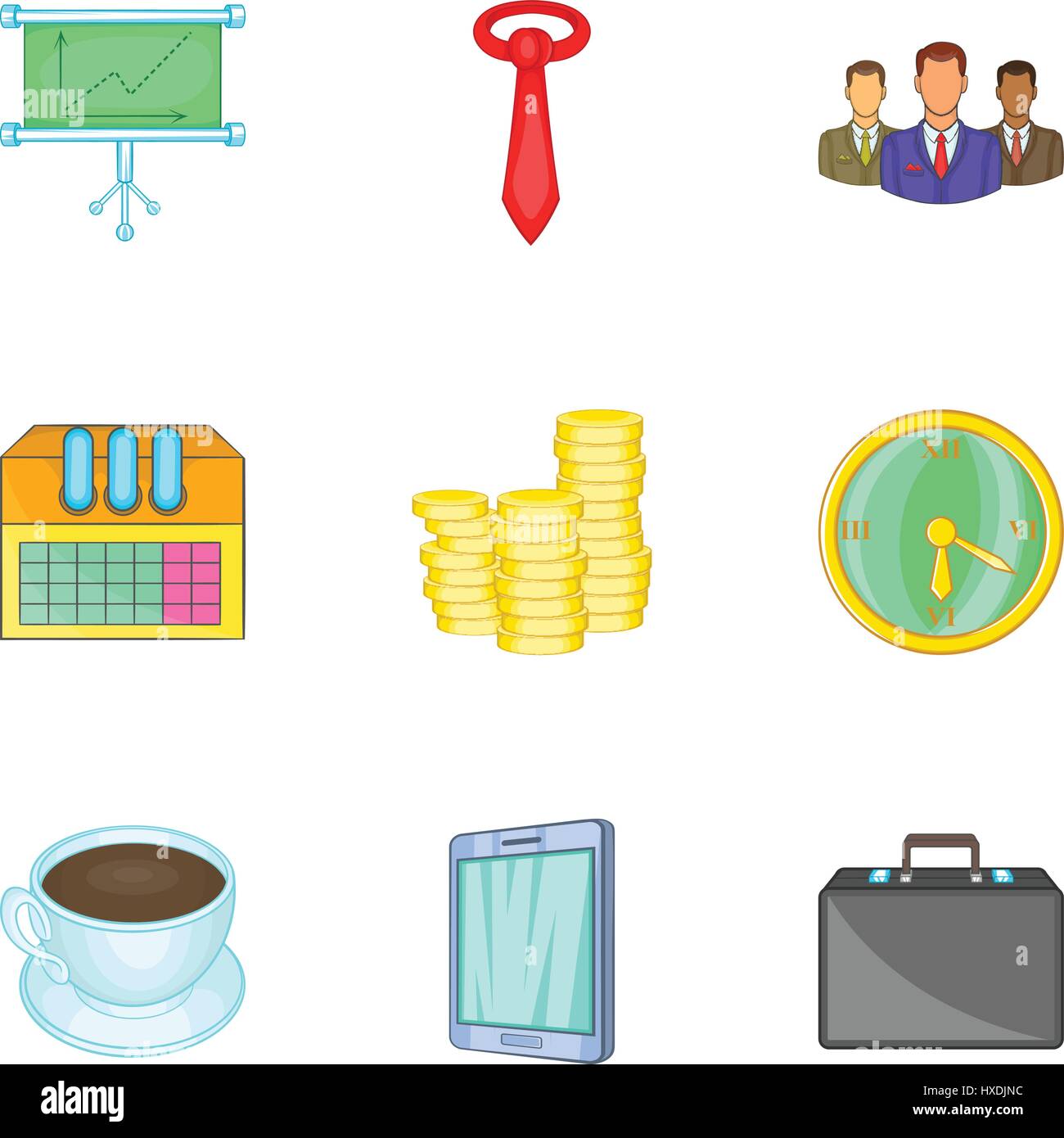 Firm icons set, cartoon style Stock Vector Image & Art - Alamy