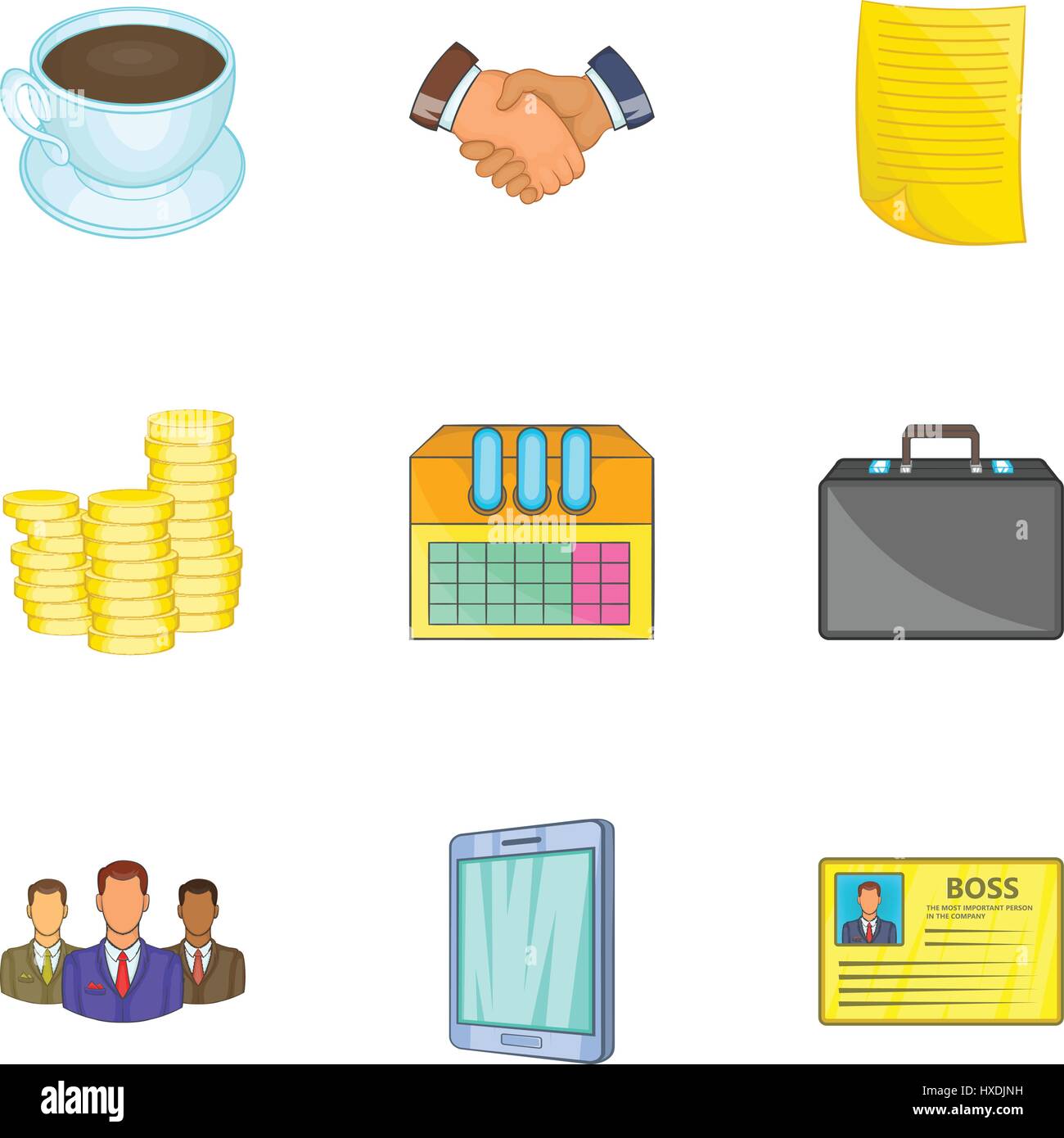 Company icons set, cartoon style Stock Vector Image & Art - Alamy