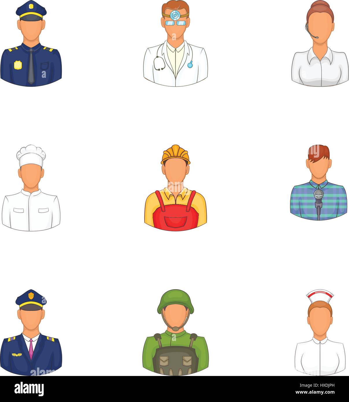 Activities icons set, cartoon style Stock Vector Image & Art - Alamy