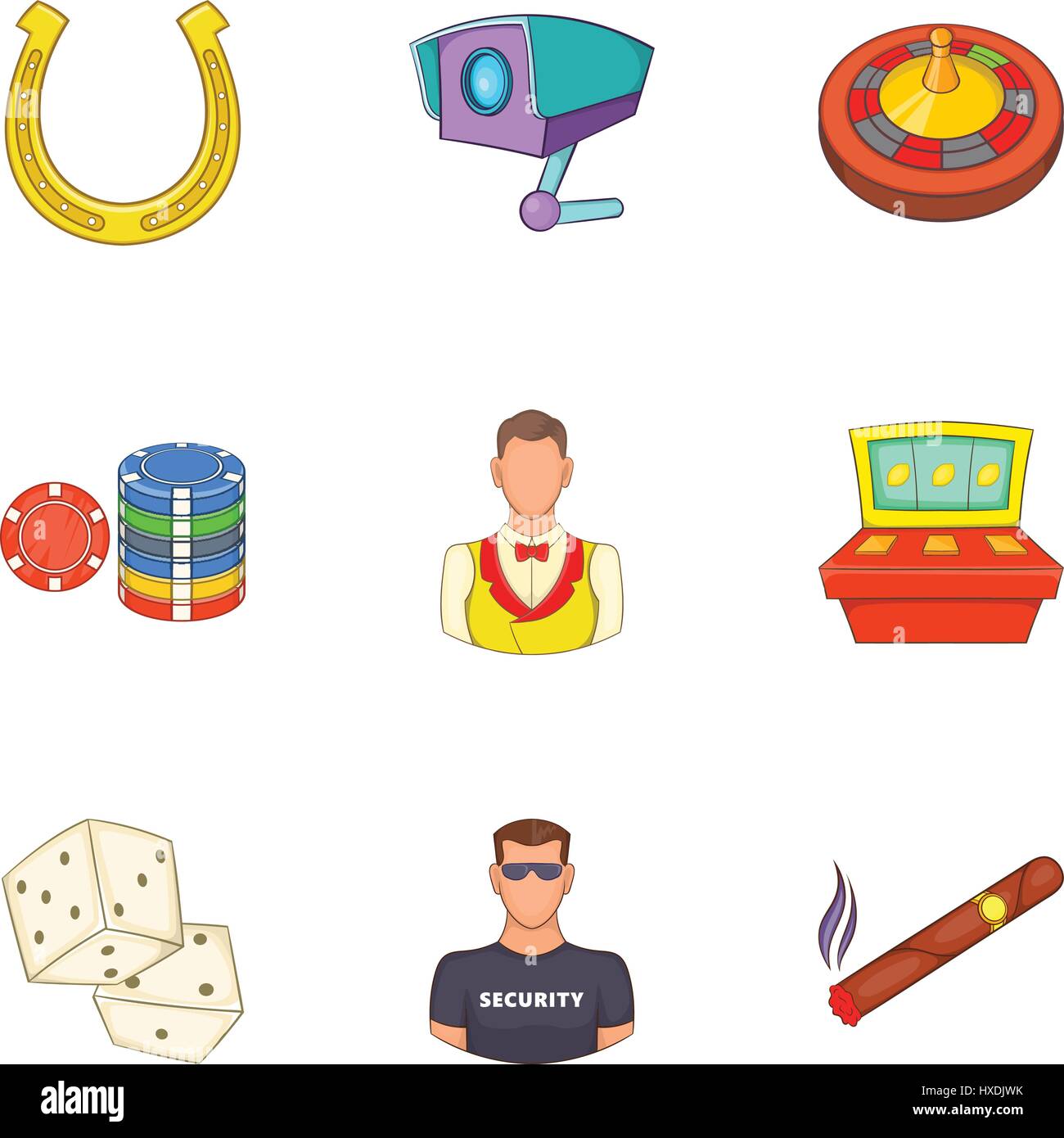Win icons set, cartoon style Stock Vector Image & Art - Alamy