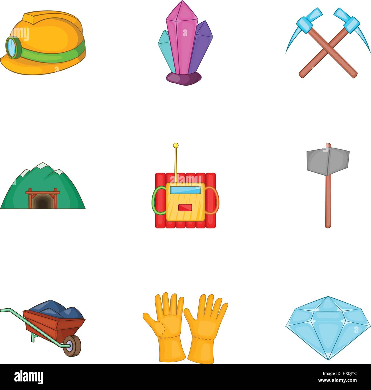 Coal mining icons set, cartoon style Stock Vector Image & Art - Alamy Coal mining icons set, cartoon style Stock Vector Image & Art - Alamy