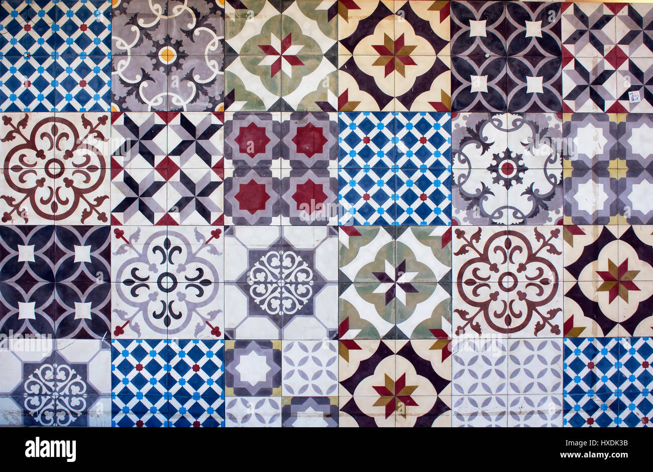 Different types of many Mediterranean / Aegean tiles. Captured in ...
