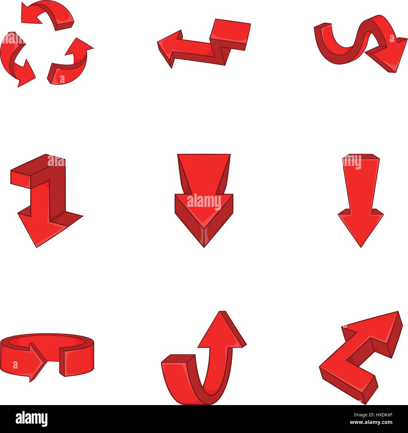 Cursor icons set, cartoon style Stock Vector Image & Art - Alamy