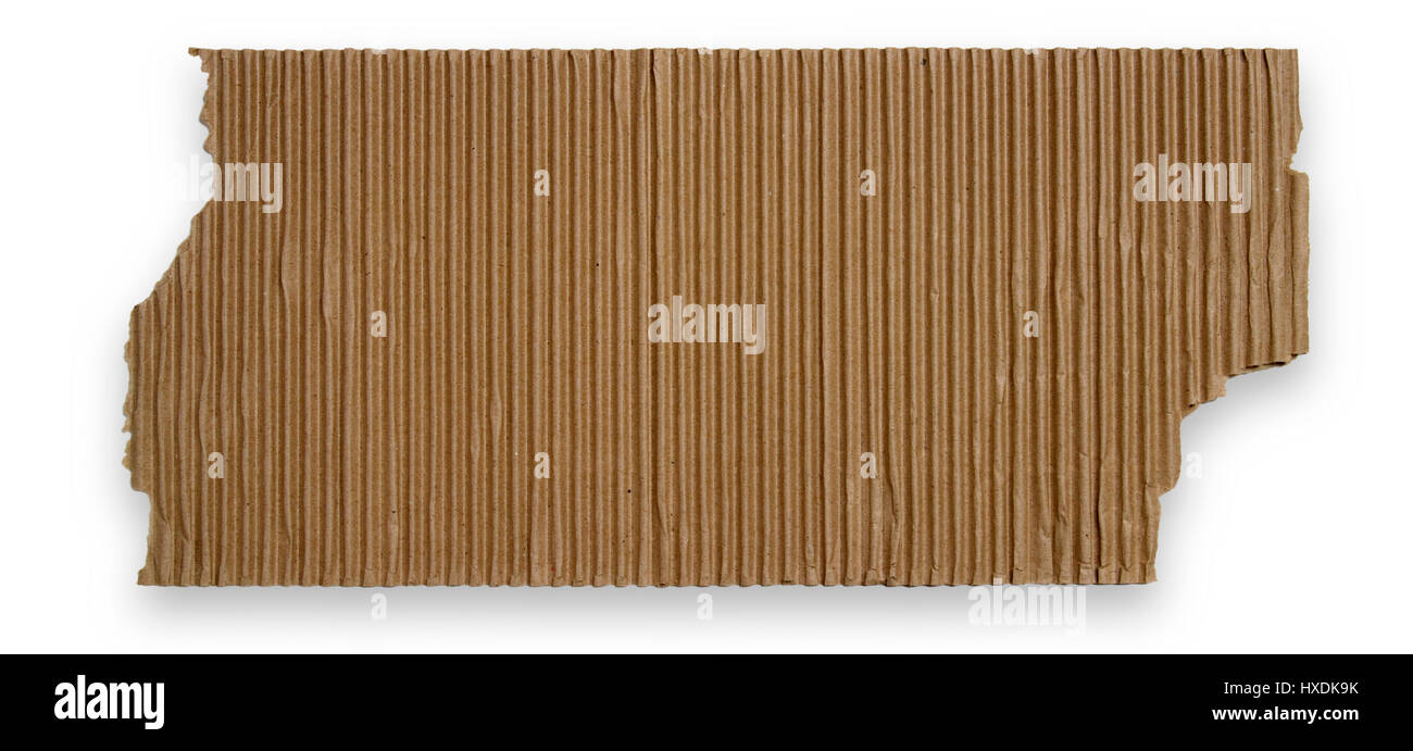Brown corrugated cardboard sheet background Stock Photo - Alamy