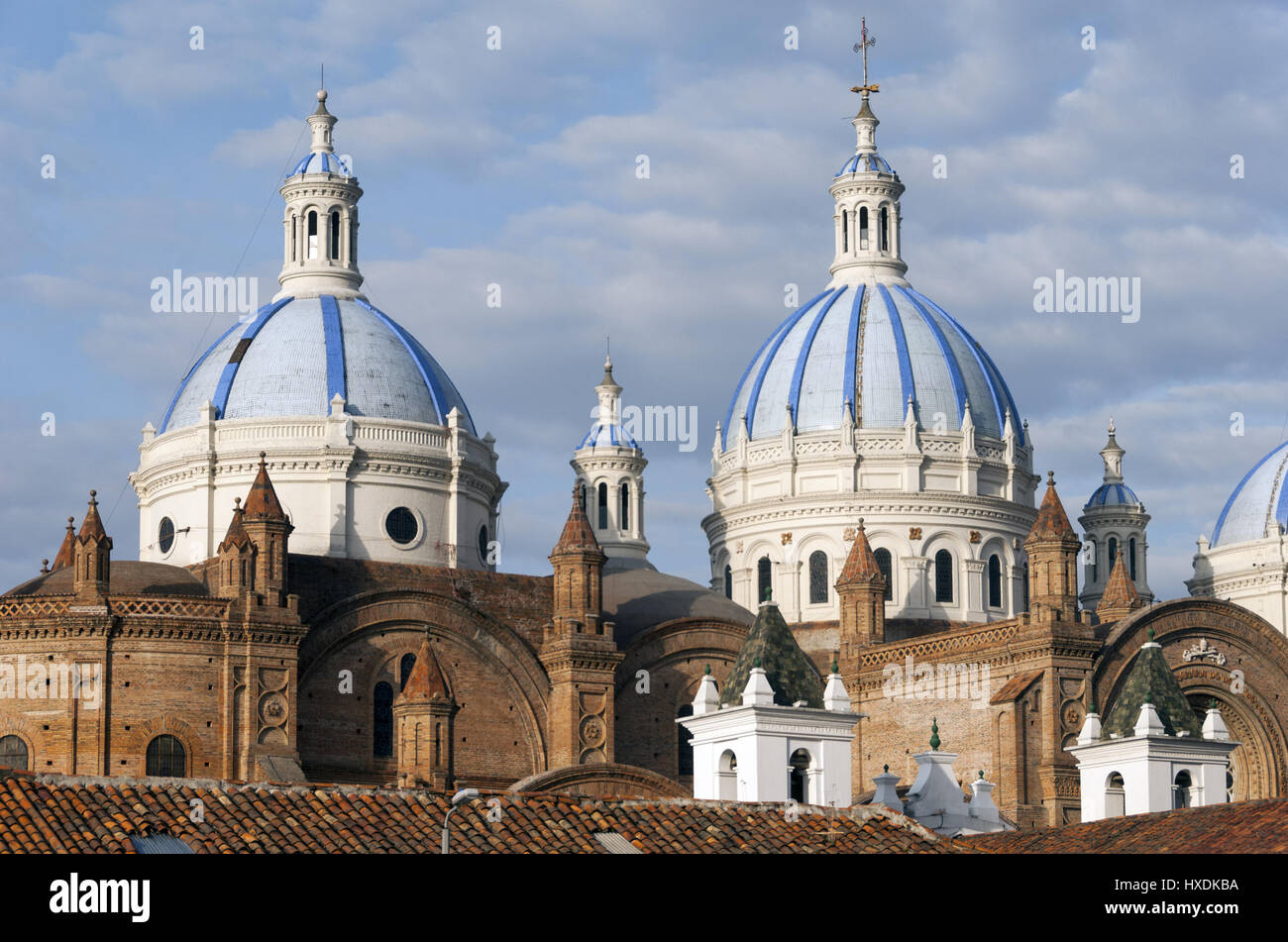 Ecuador, Cuenca, Parque Calderon park, New Cathedral Stock Photo - Alamy