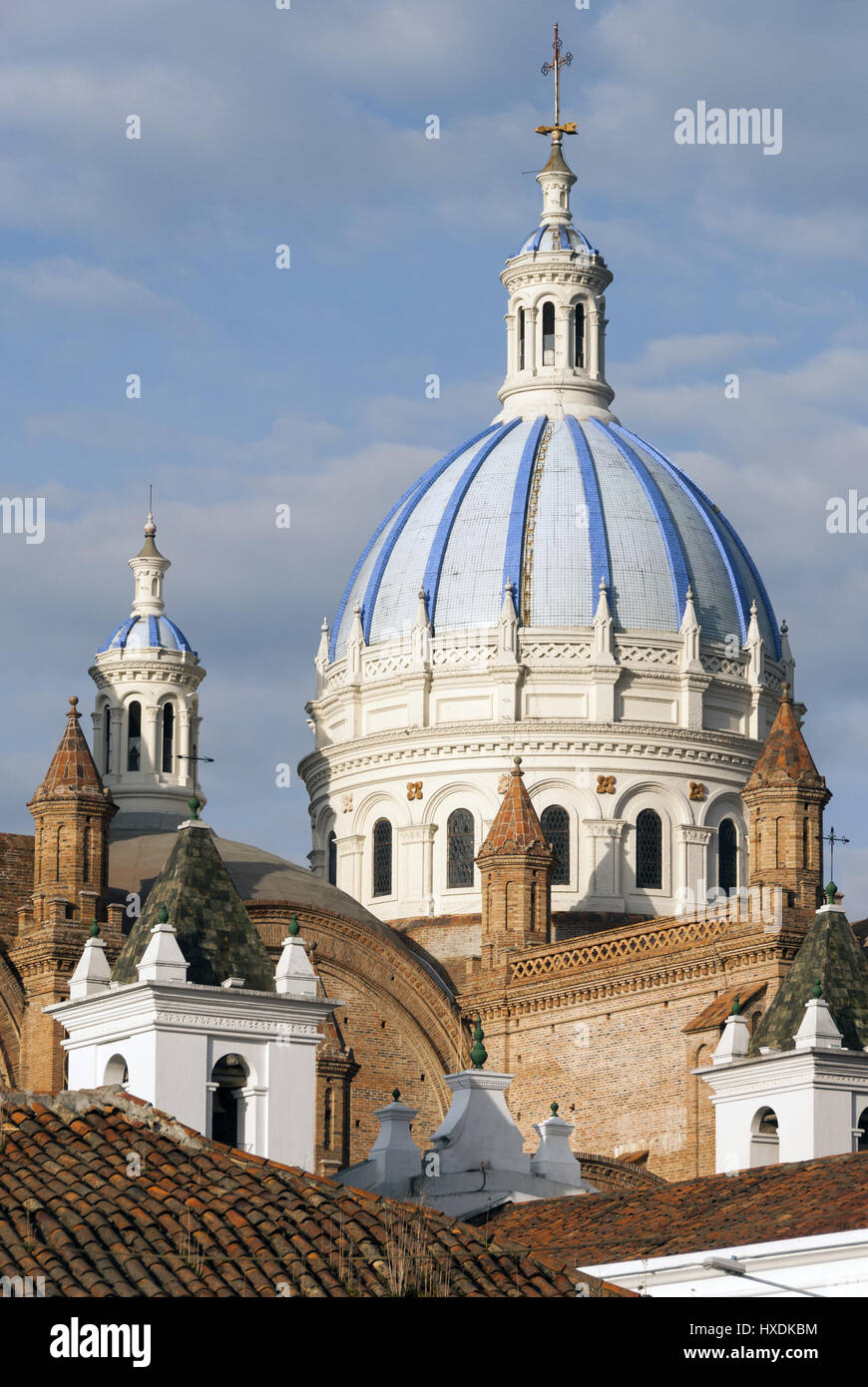 Ecuador, Cuenca, Parque Calderon park, New Cathedral Stock Photo - Alamy
