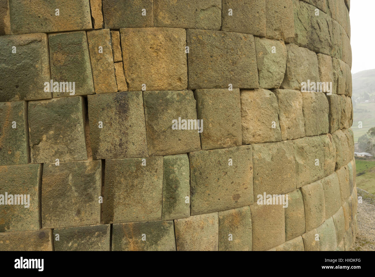 Ecuador, Cuenca, Ingapirca Inca site, stonework Stock Photo - Alamy