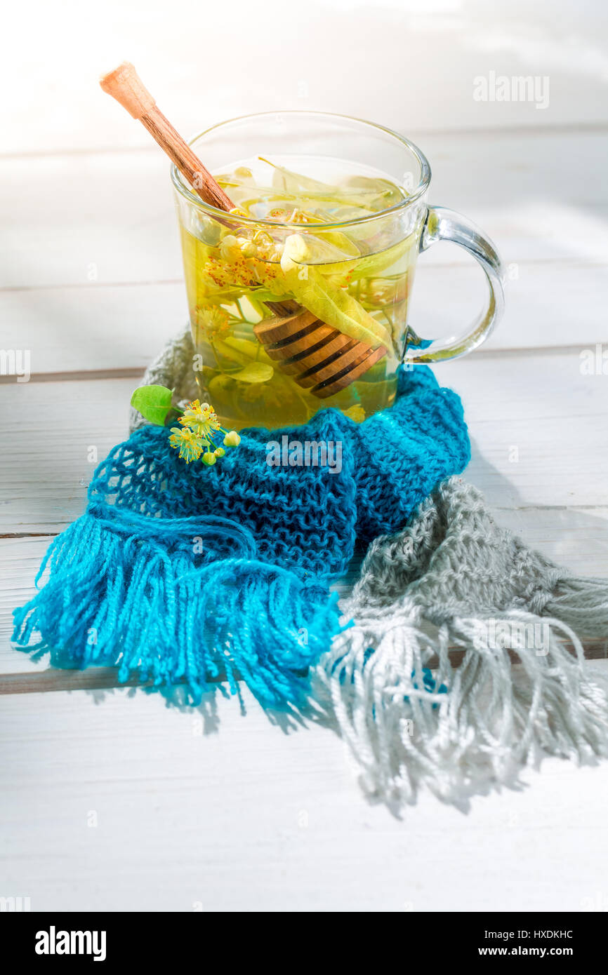 Healthy tea for cold evenings Stock Photo - Alamy