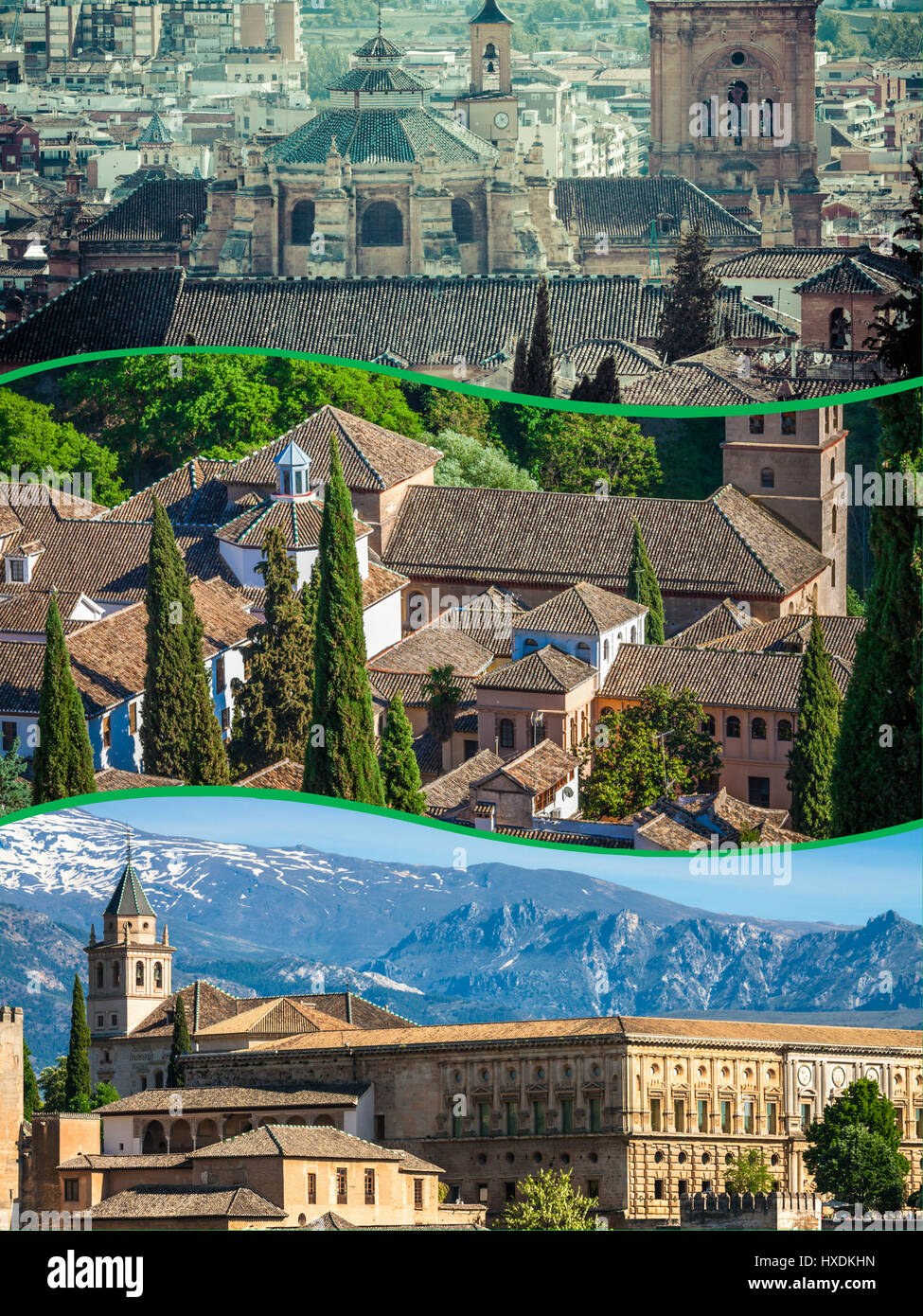 Collage of Granada,Spain (my photos Stock Photo - Alamy