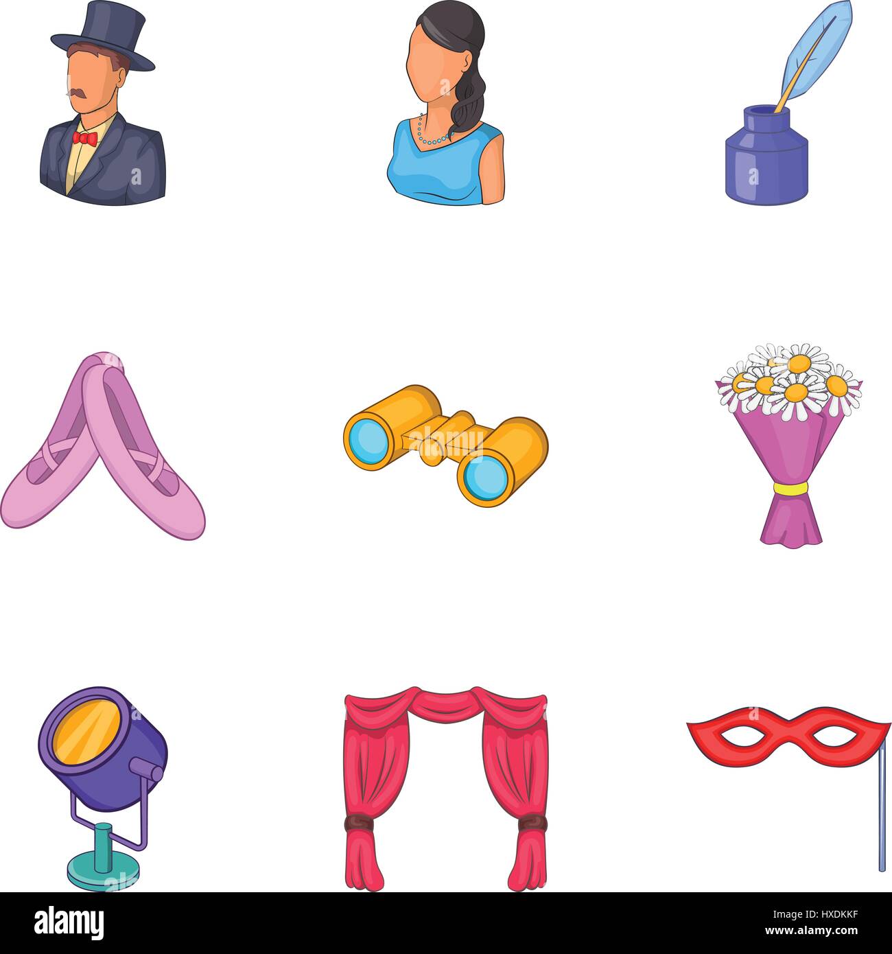 Musical theatre female Stock Vector Images - Alamy