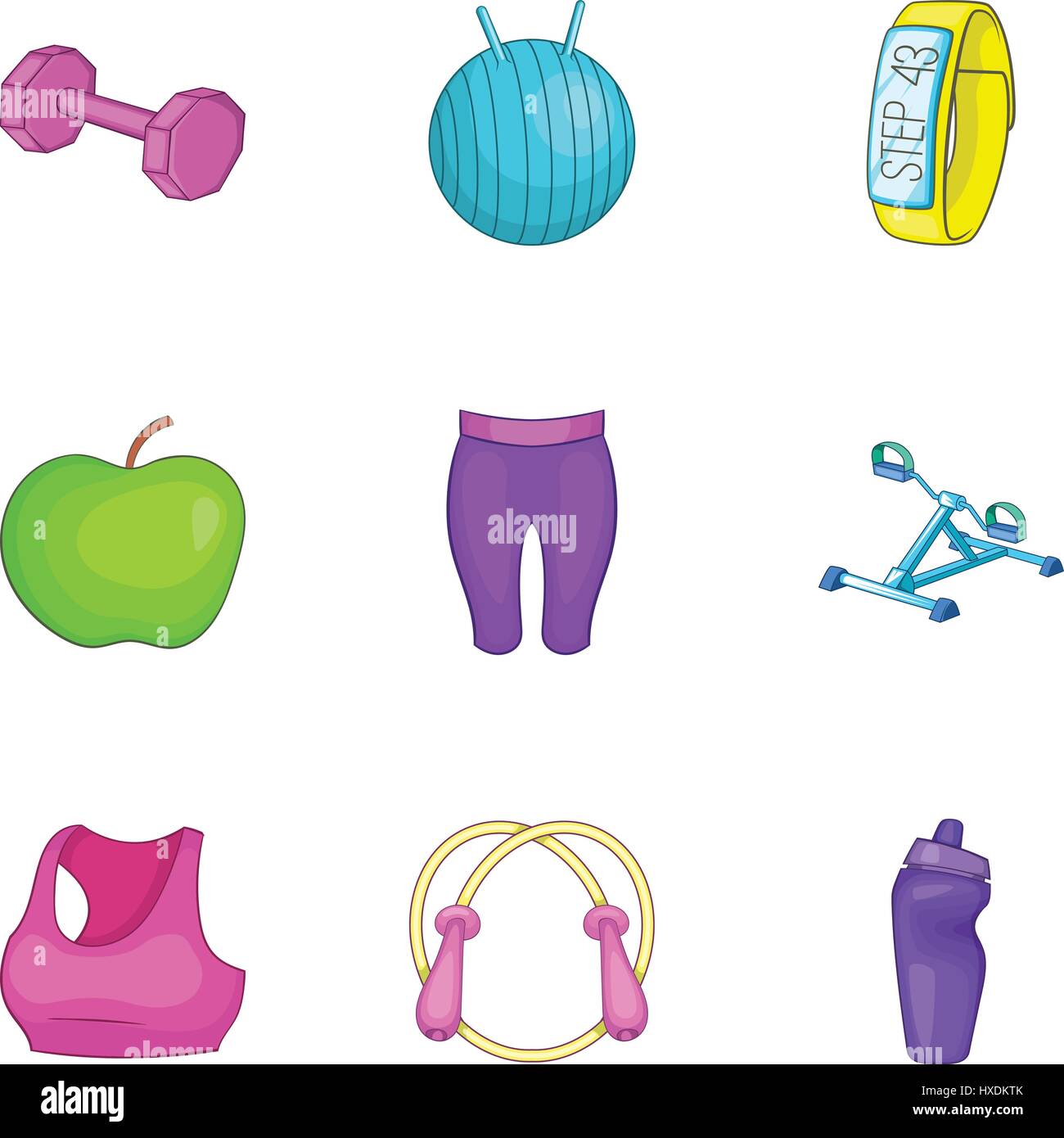 Health icons set, cartoon style Stock Vector Image & Art - Alamy