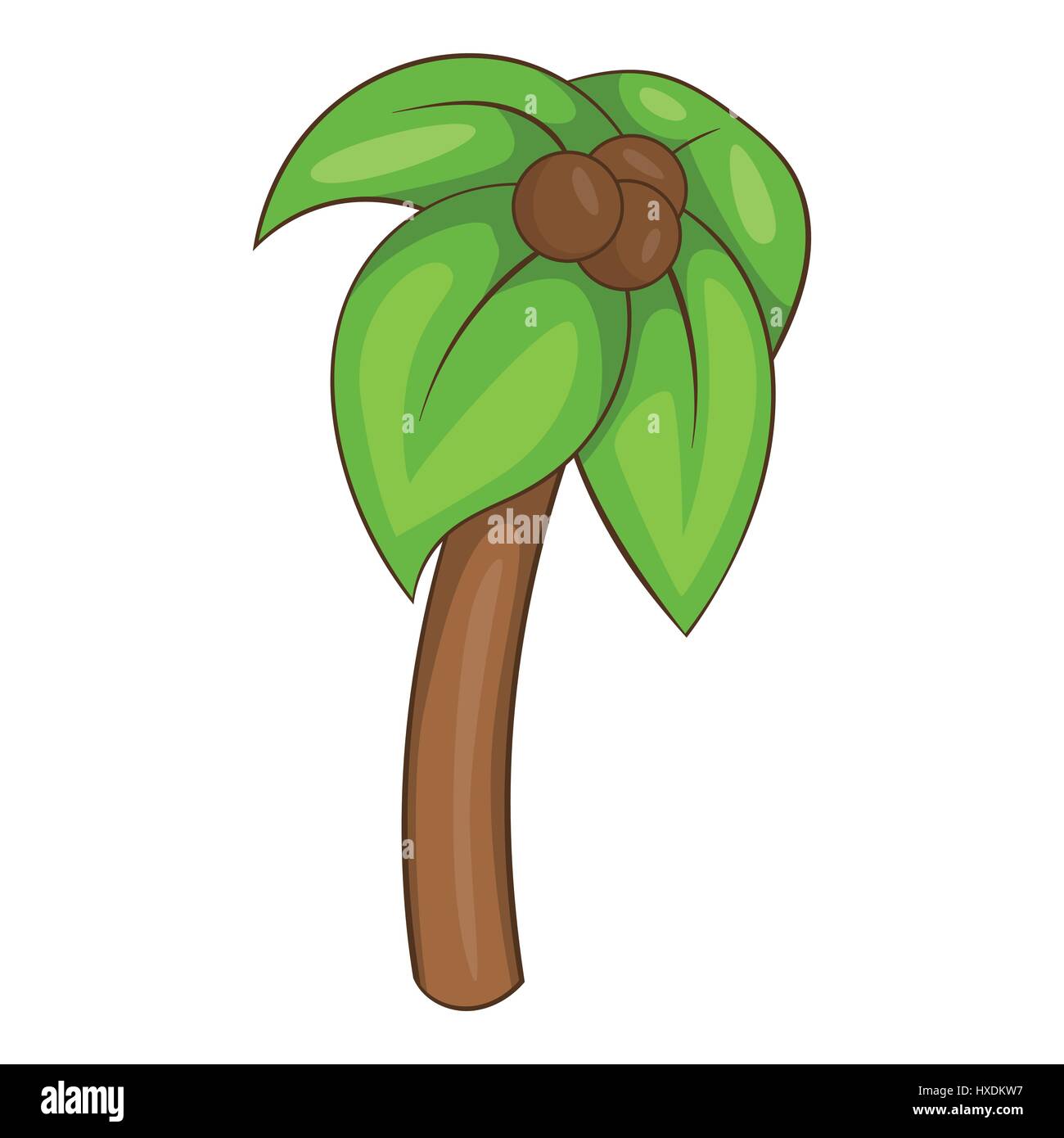 Palm icon, cartoon style Stock Vector Image & Art - Alamy