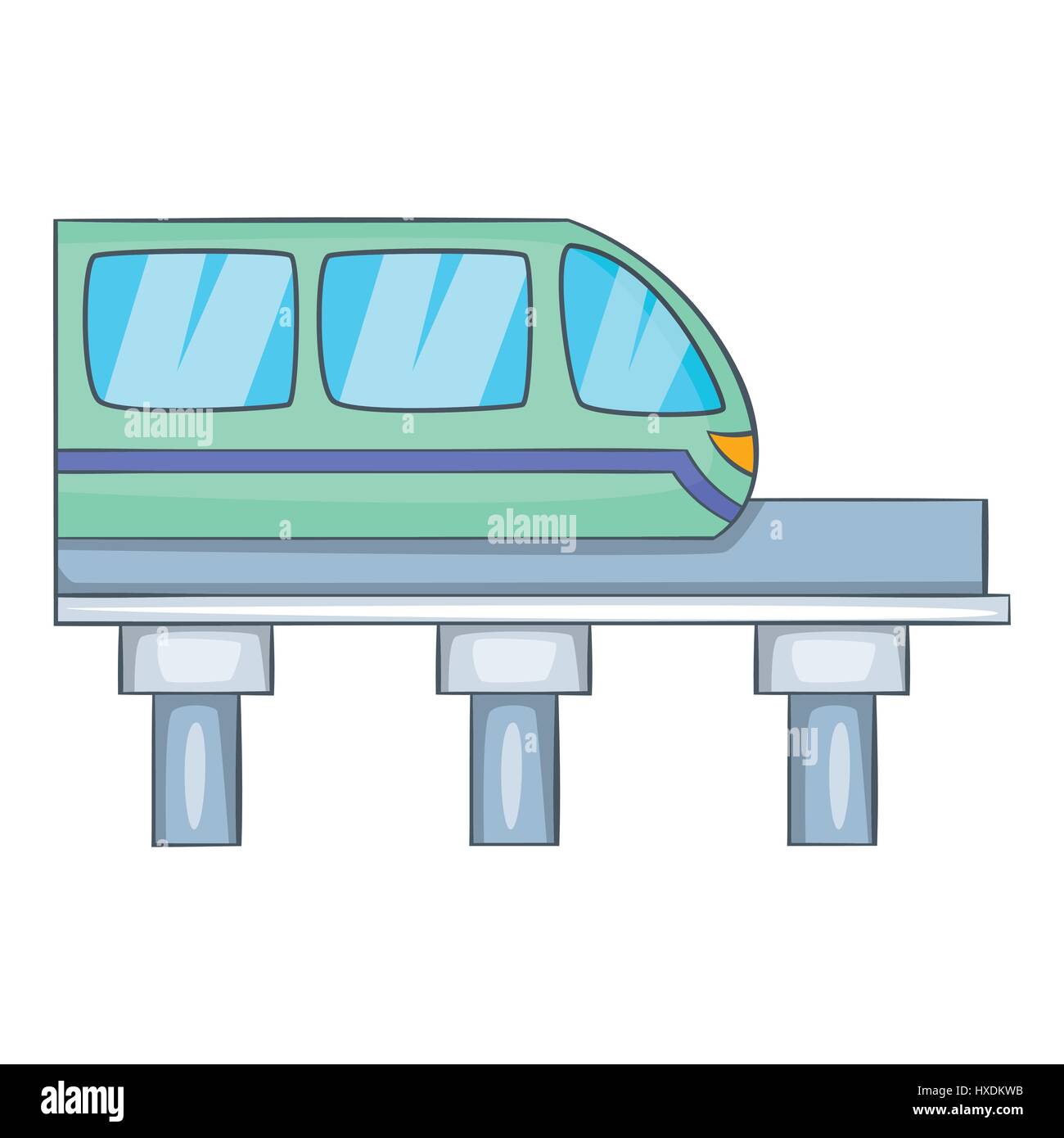 Train icon, cartoon style Stock Vector Image & Art - Alamy