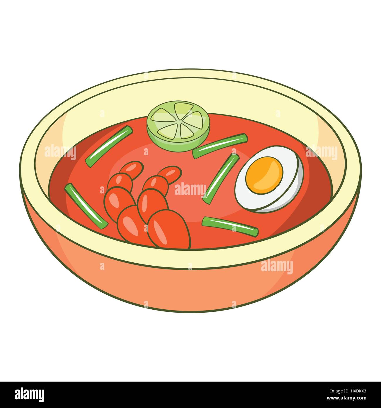 Asian soup icon, cartoon style Stock Vector Image & Art - Alamy