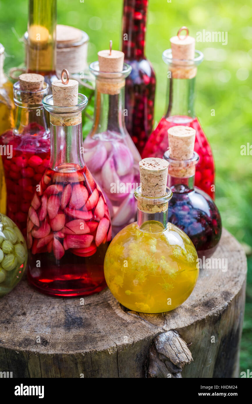 Fresh liqueur with alcohol and fruits Stock Photo - Alamy