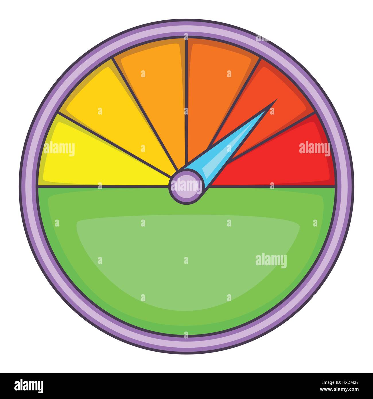 Colorful speedometer icon, cartoon style Stock Vector Image & Art - Alamy