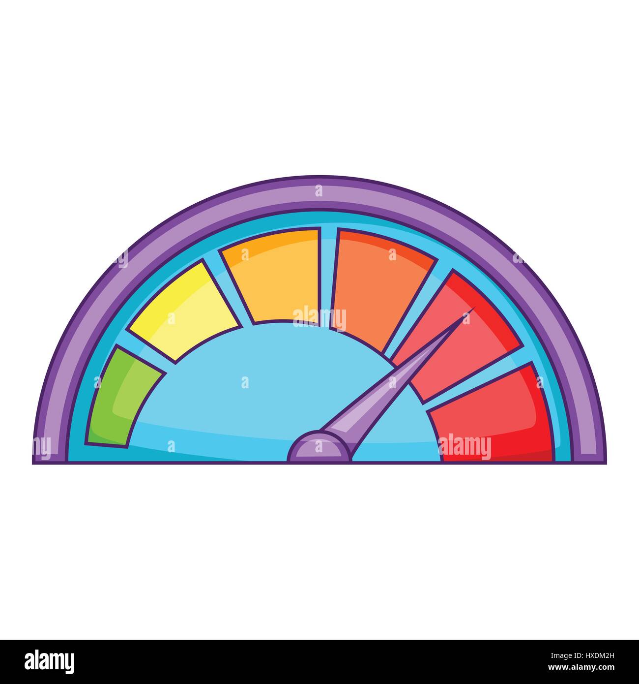 Small speedometer icon, cartoon style Stock Vector Image & Art - Alamy