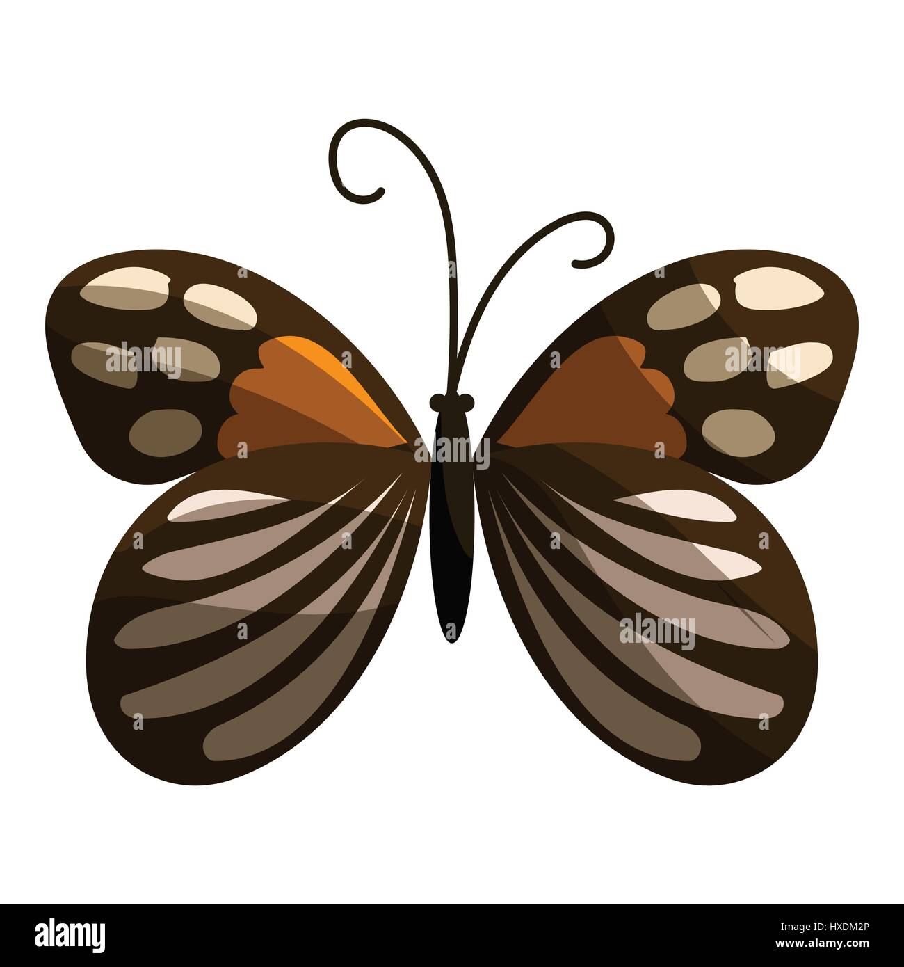 Spotted butterfly icon, cartoon style Stock Vector Image & Art - Alamy