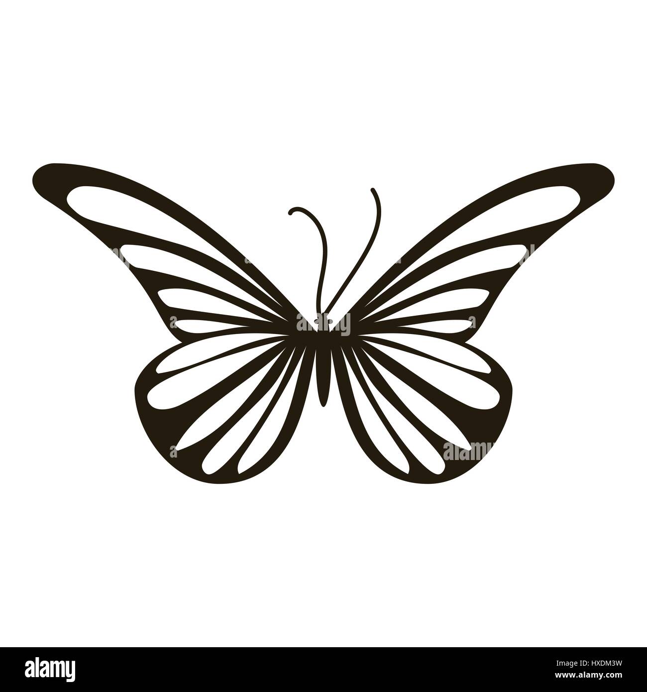 Moth butterfly icon, simple style Stock Vector Image & Art - Alamy