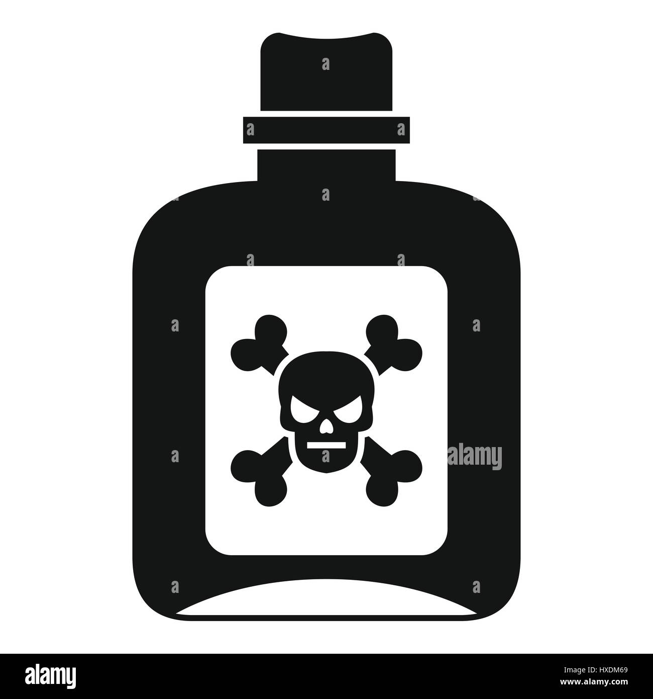 Poison icon, simple style Stock Vector Image & Art - Alamy