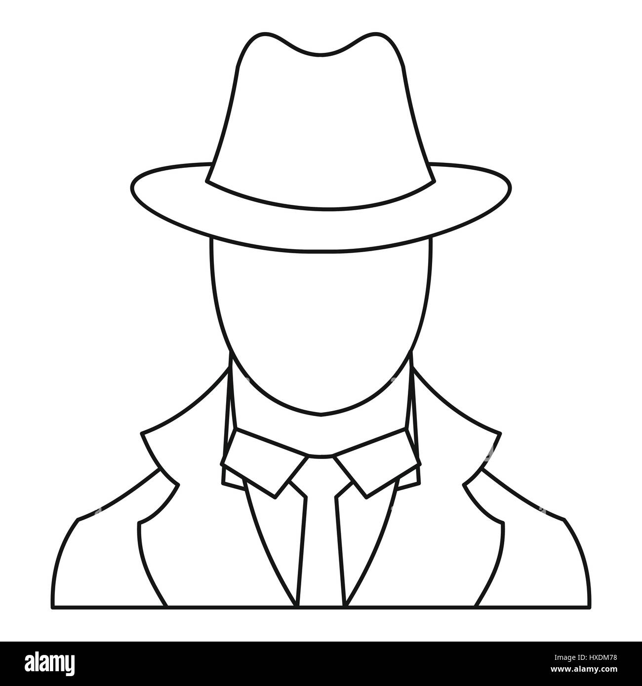 Spy Icon Outline Style Stock Vector Image And Art Alamy