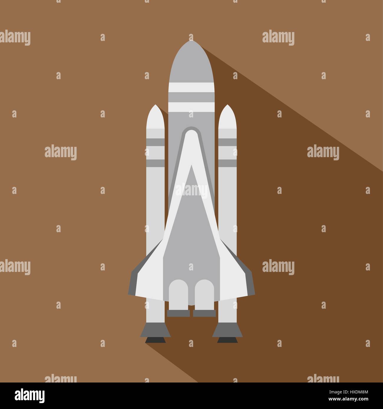 Space shuttle icon, flat style Stock Vector Image & Art - Alamy