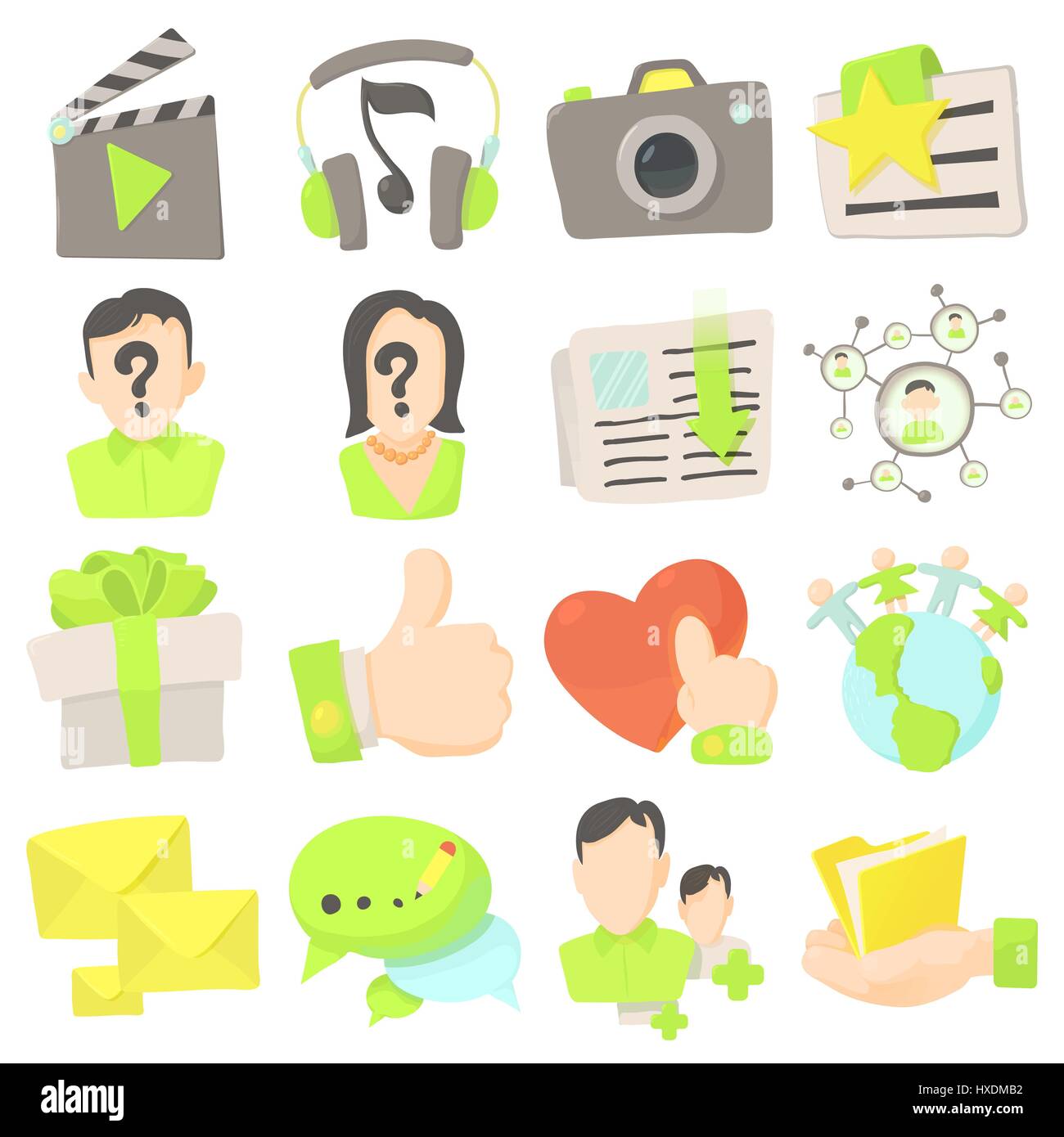 Advertisement icons set, cartoon style Stock Vector Image & Art - Alamy