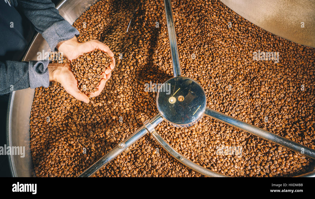 Coffee bean mixing machine hi-res stock photography and images - Alamy