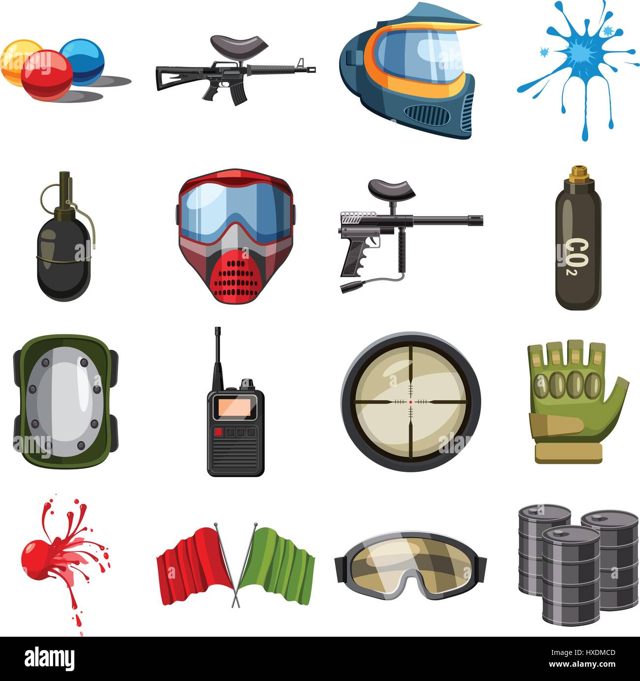 Target paintball cartoon icon hi-res stock photography and images - Alamy