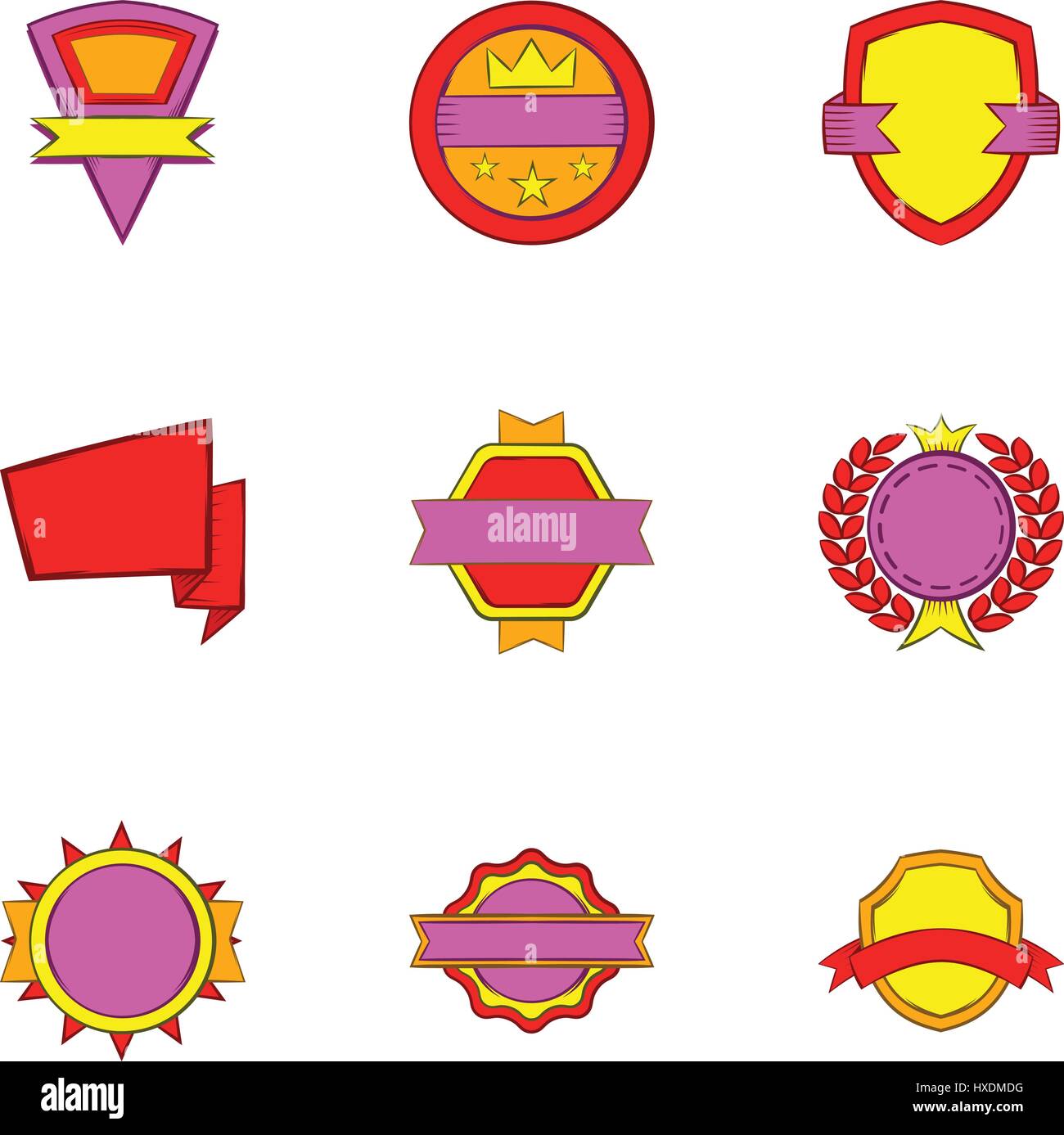 Types tag icons set, cartoon style Stock Vector Image & Art - Alamy