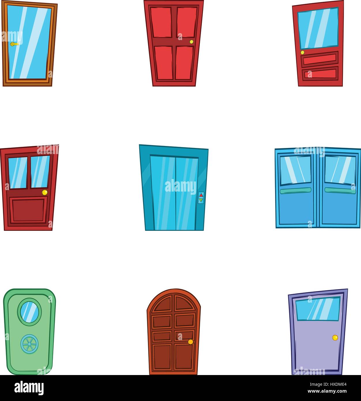 Semi circular doorway Stock Vector Images - Alamy