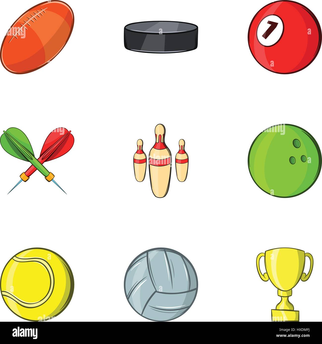 Training icons set, cartoon style Stock Vector Image & Art - Alamy