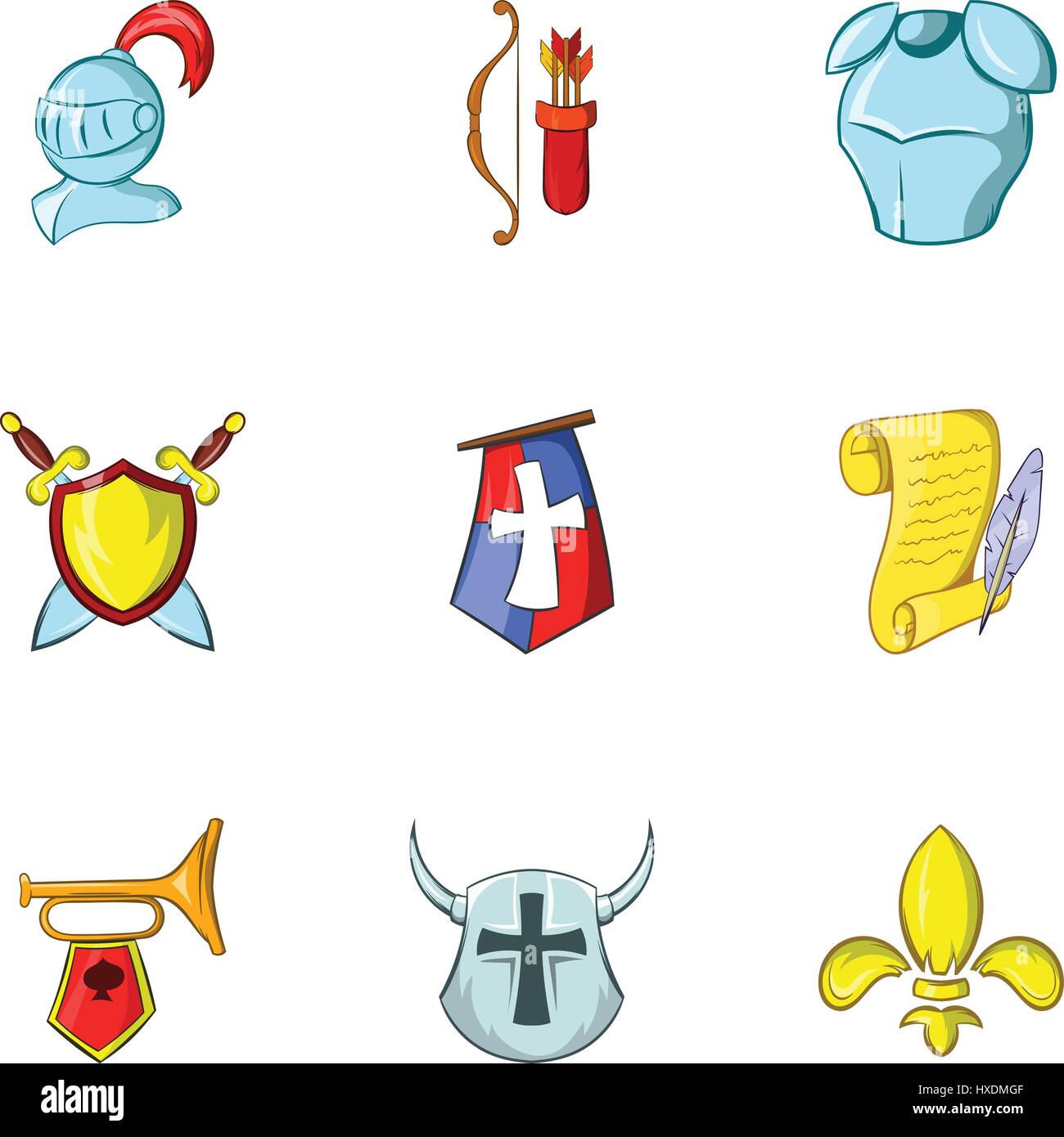 Knight icons set, cartoon style Stock Vector Image & Art - Alamy Knight icons set, cartoon style Stock Vector Image & Art - Alamy