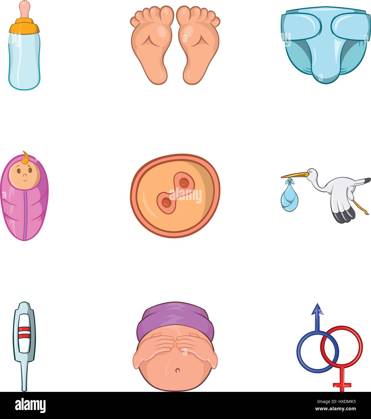 Woman mother icons set, cartoon style Stock Vector Image & Art - Alamy