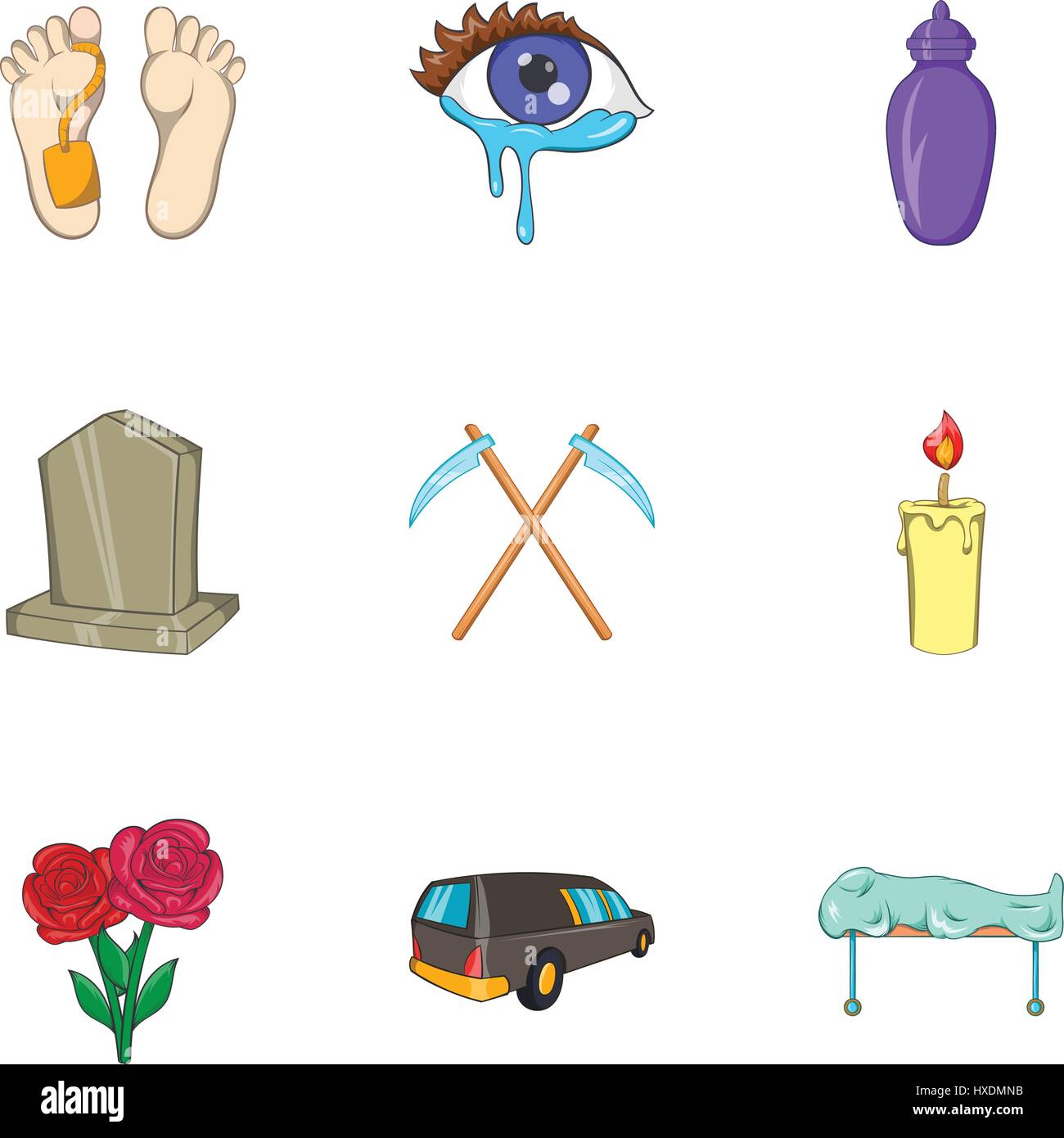 Death icons set, cartoon style Stock Vector Image & Art - Alamy Death icons set, cartoon style Stock Vector Image & Art - Alamy