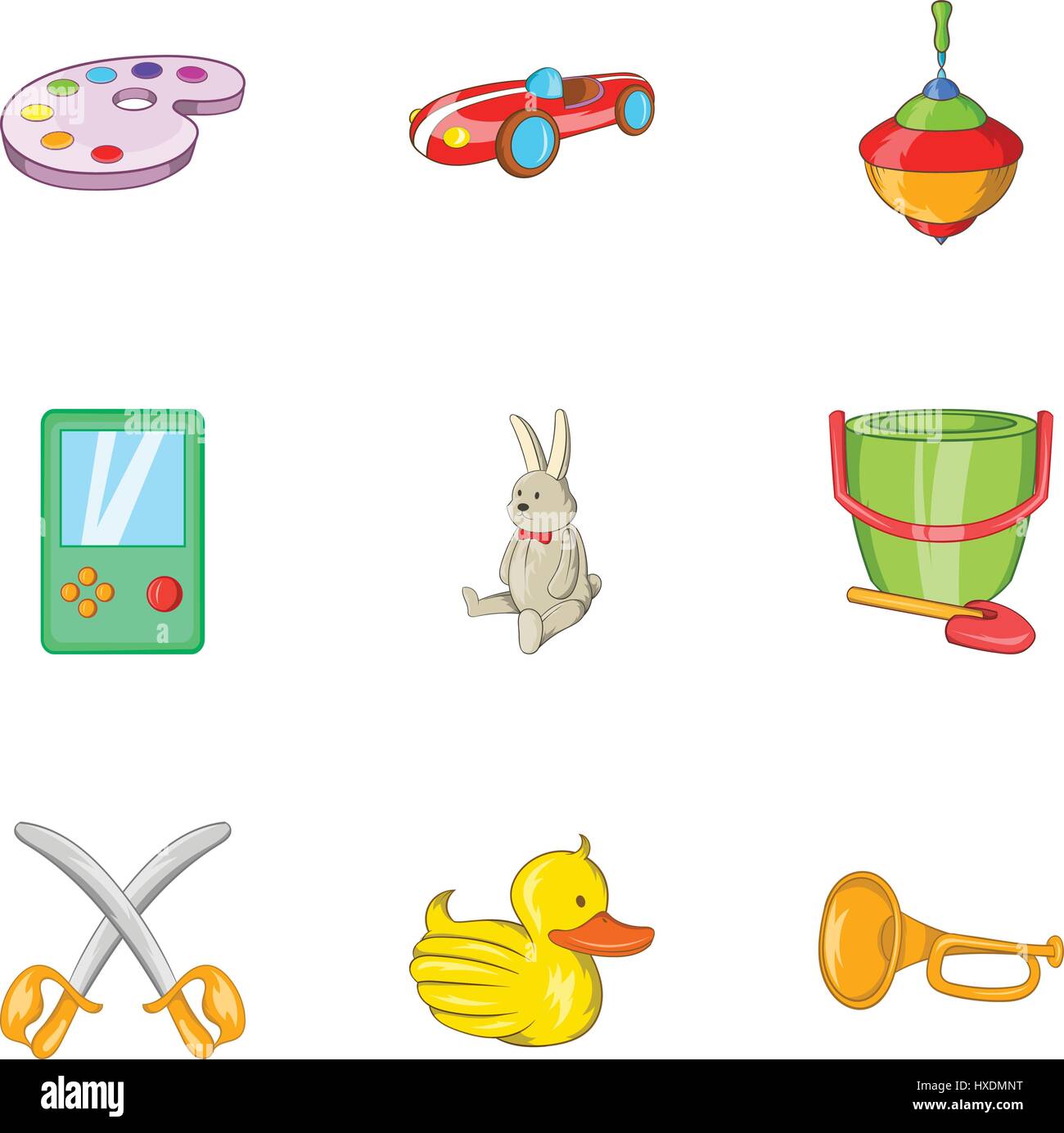 Child play icons set, cartoon style Stock Vector Image & Art - Alamy
