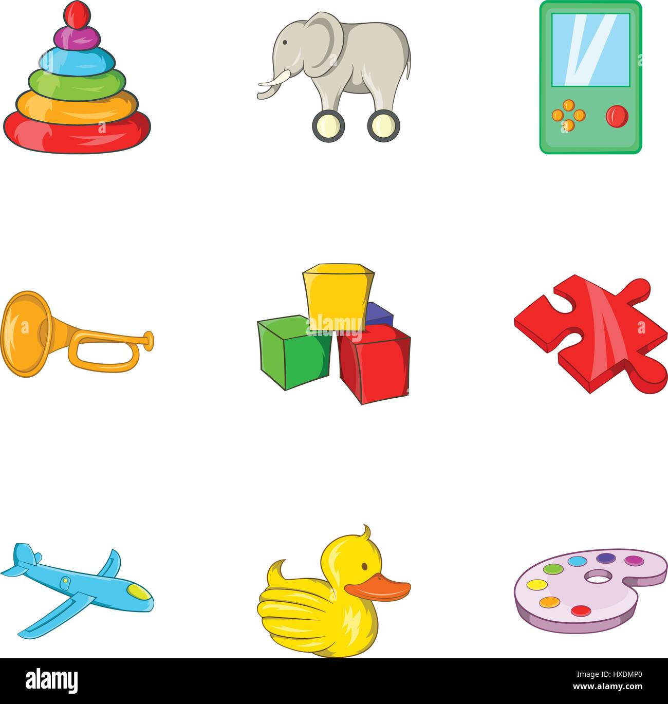 Game icons set, cartoon style Stock Vector Image & Art - Alamy