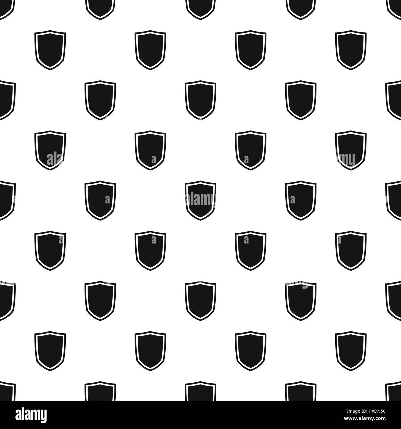 Black shield pattern, simple style Stock Vector Image & Art - Alamy