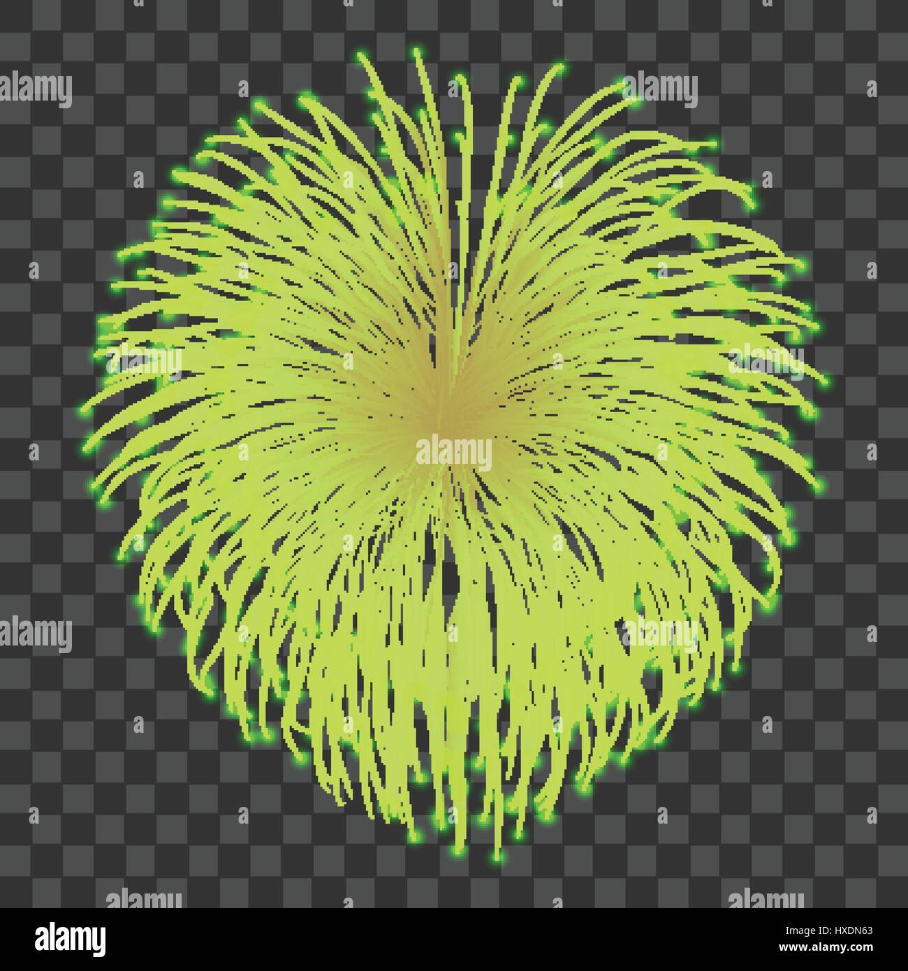 Green firework rockets icon, realistic style Stock Vector Image & Art ...