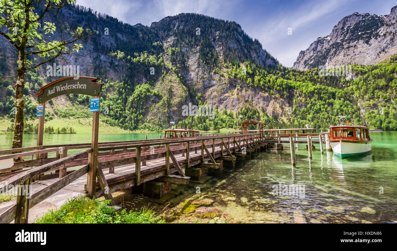 Lake konigssee boat harbor hi-res stock photography and images - Alamy