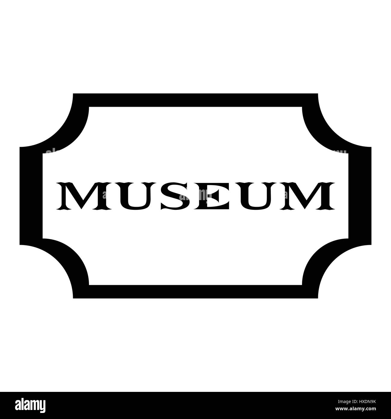 Museum sign signage Black and White Stock Photos & Images - Alamy