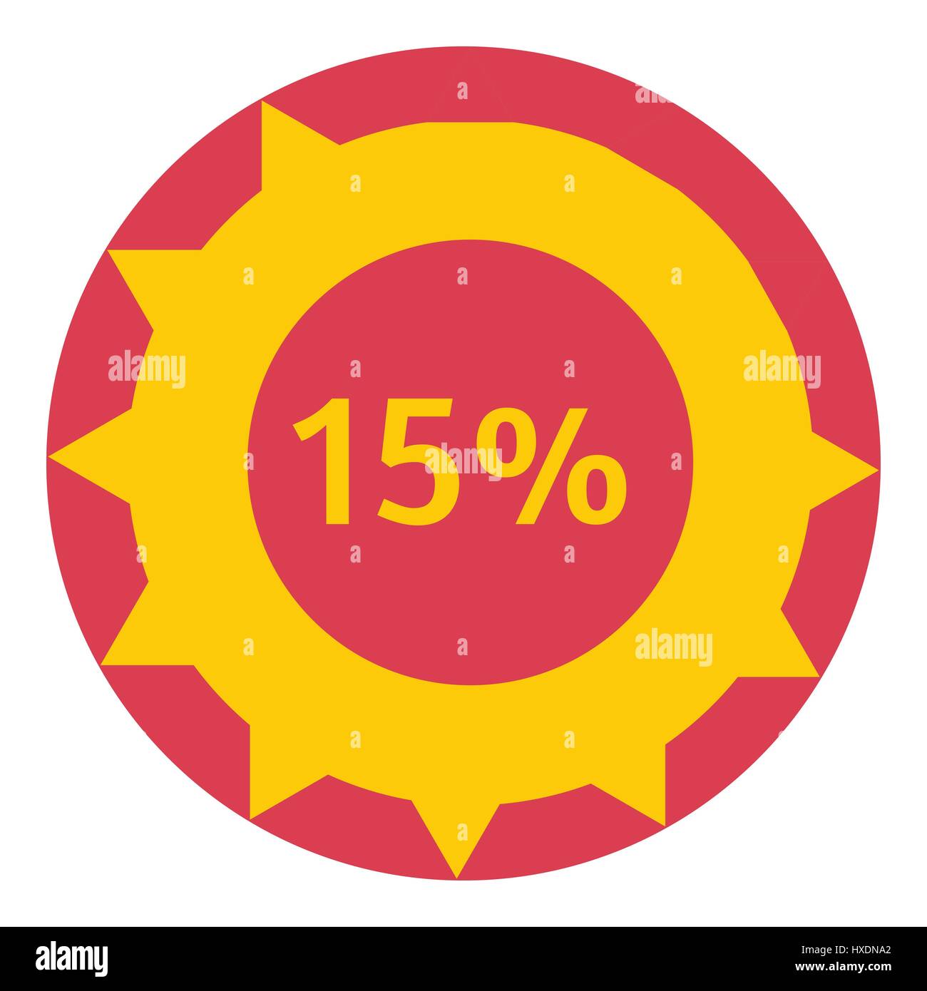 Red 15 percent isolated Stock Vector Images - Alamy