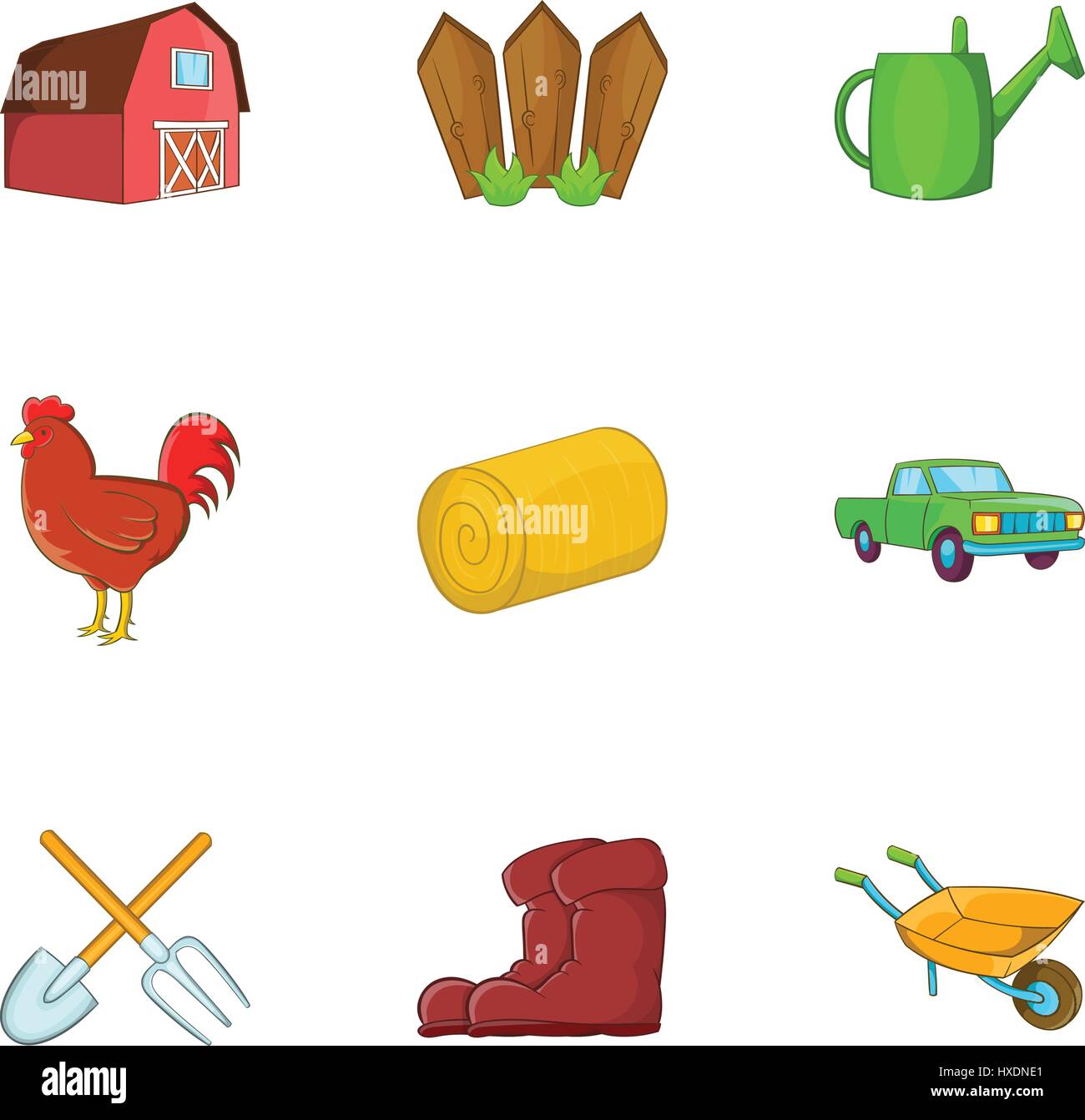 Agriculture icons set, cartoon style Stock Vector Image & Art - Alamy