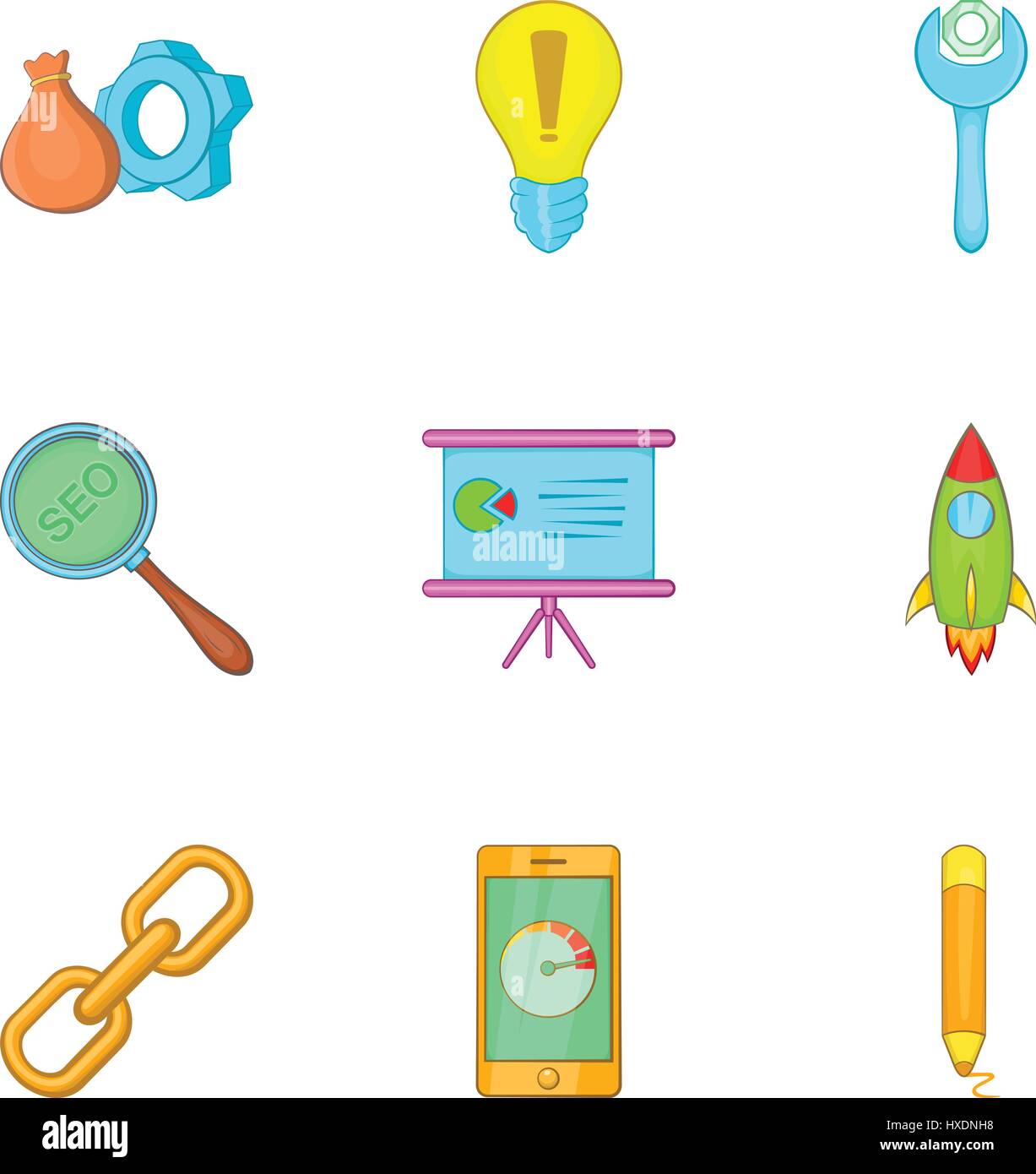 Promotion icons set, cartoon style Stock Vector Image & Art - Alamy