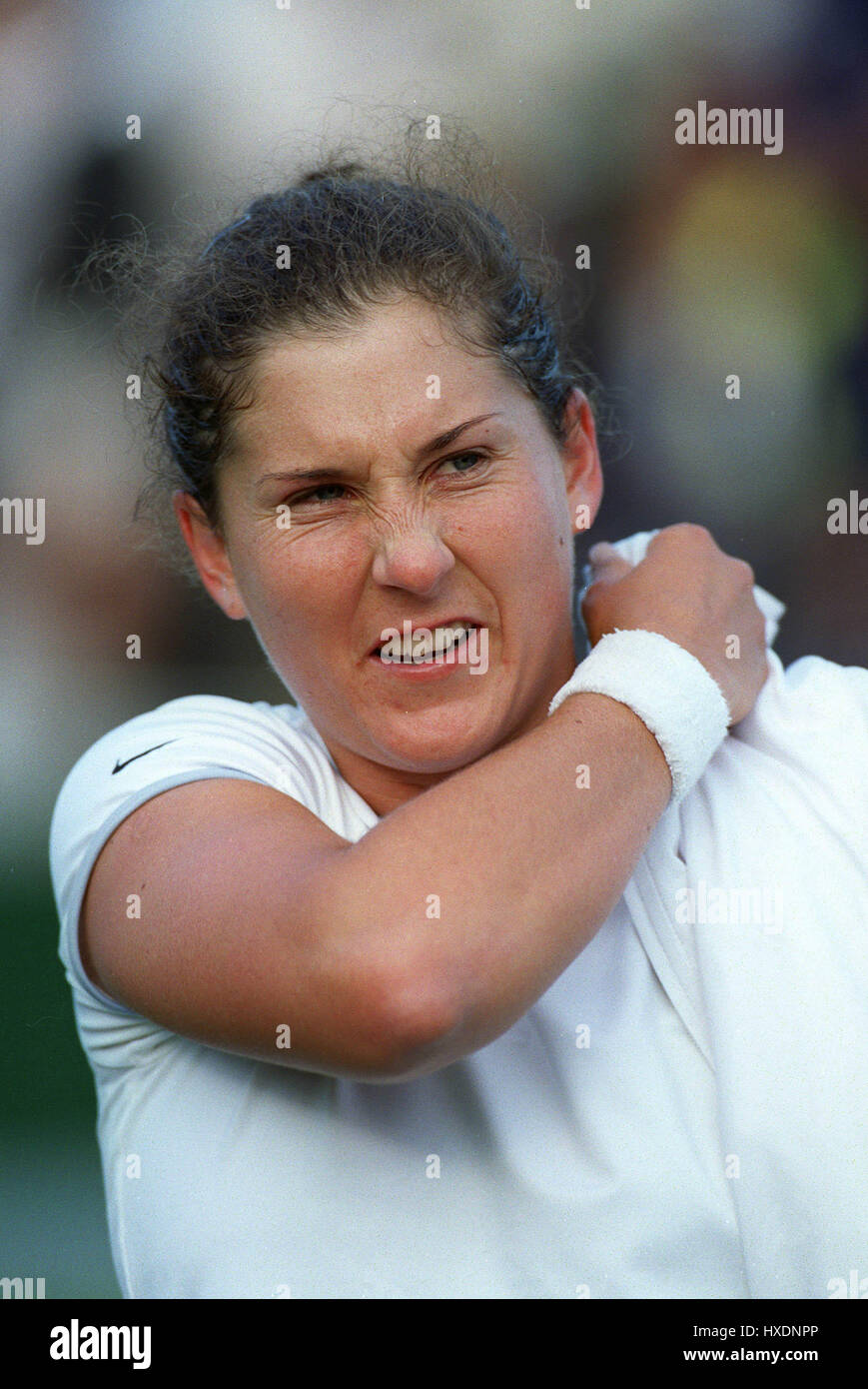 MONICA SELES WIMBLEDON 1999 22 June 1999 Stock Photo - Alamy