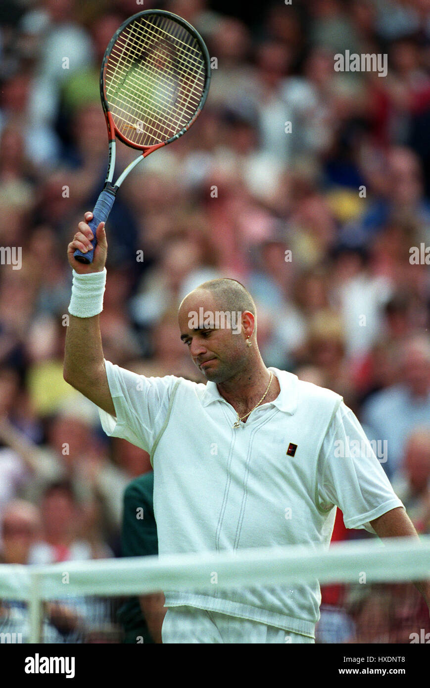 ANDRE AGASSI WIMBLEDON 1999 22 June 1999 Stock Photo - Alamy