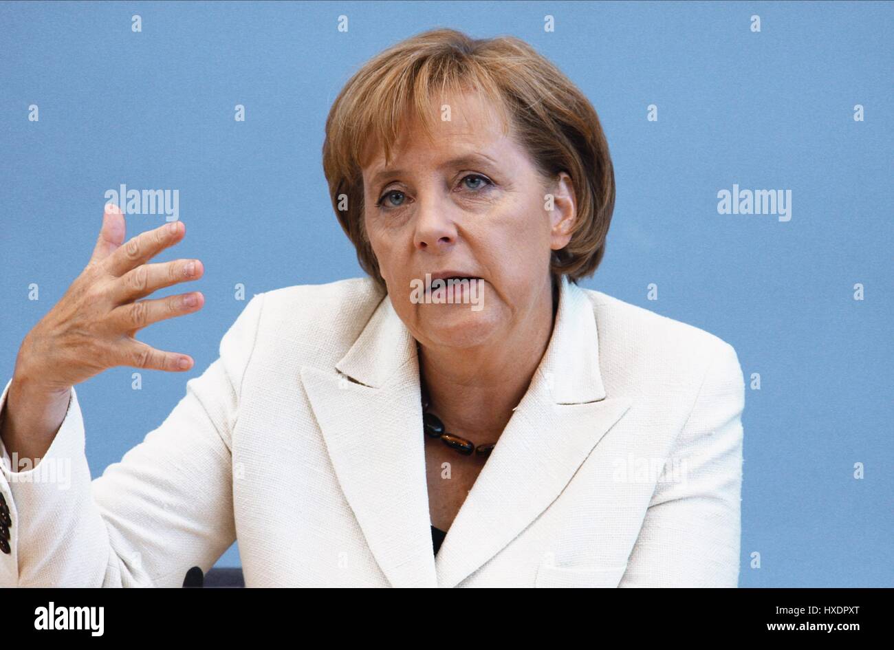 ANGELA MERKEL CHANCELLOR OF GERMANY 18 September 2009 Stock Photo - Alamy
