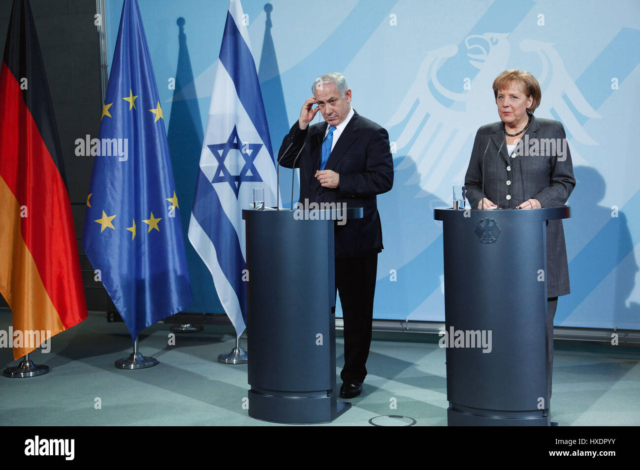 BENJAMIN NETANYAHO & ANGELA MERKEL PM ISRAEL & GERMAN CHANCELLOR 18 ...