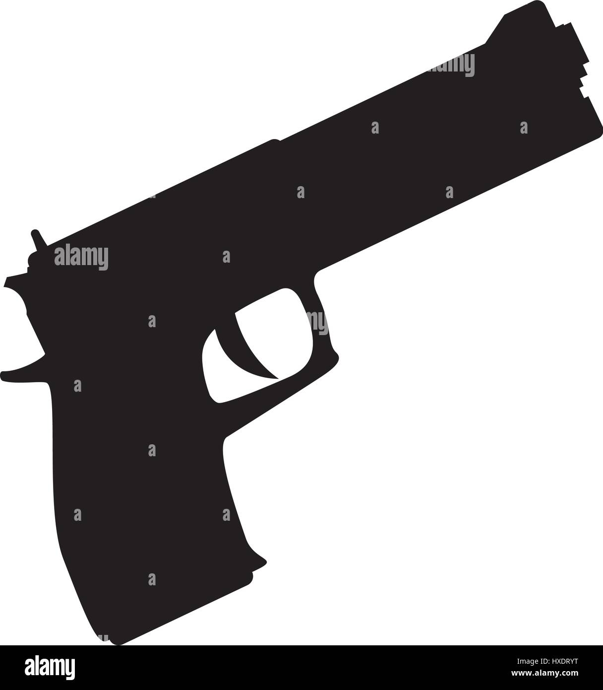 Isolated handgun weapon Stock Vector Image & Art - Alamy