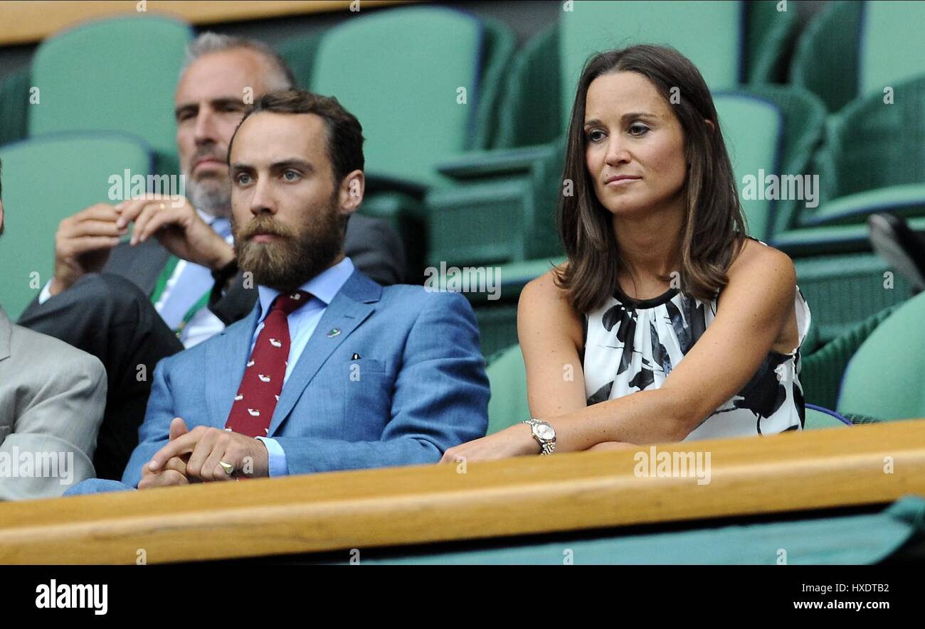 JAMES MIDDLETON & PIPPA MIDDLETON WIMBLEDON CHAMPIONSHIPS 2014 26 June ...